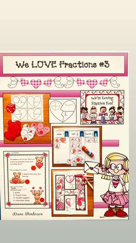 Fraction Activities Fraction Crafts Fraction Fun With Love Notes