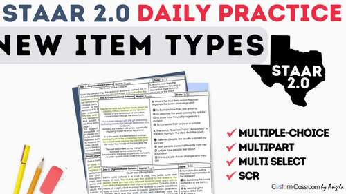 Organizational Patterns Bell-Ringer Daily English I & II STAAR 2.0 Practice