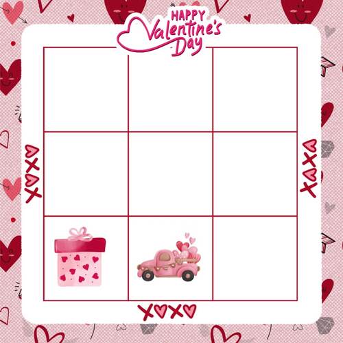 Valentine’s Tic Tac Toe Game – Cute & Fun Learning Activity | Printable