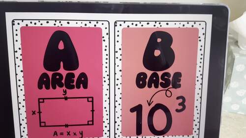 Math Alphabet Posters by Teach with Tif | TPT