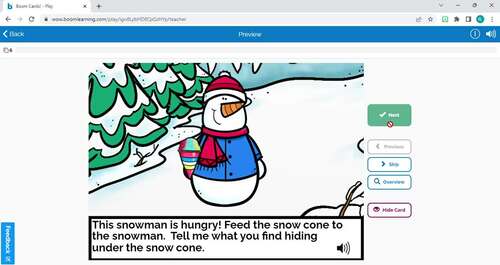 Initial /th/: Feed the Snowman the Snow Cone. Boom Learning | TPT