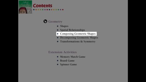 Geometry: Composing Geometric Shapes - Practice the Skill 3 - MAC Gr. PK-2