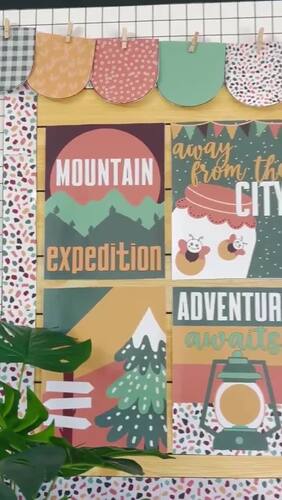 Camping Classroom Decor / Camping Motivational Classroom Posters EDITABLE