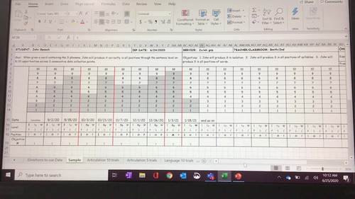 No Print Digital Data Collection Excel Progress Monitoring IEPs Speech ...