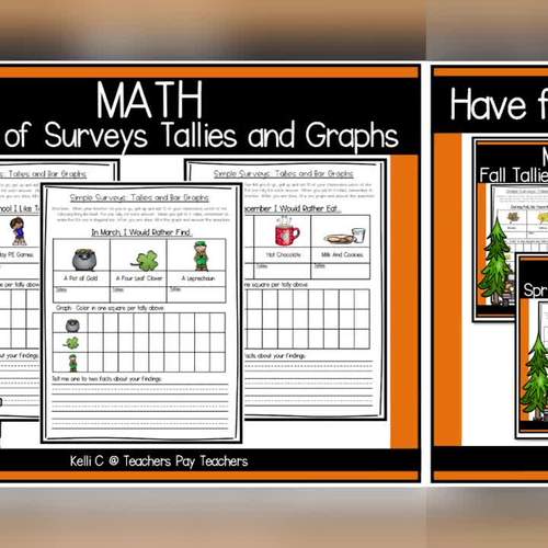Tally Chart and Matching Graphing Activities | Student Interest Surveys ...