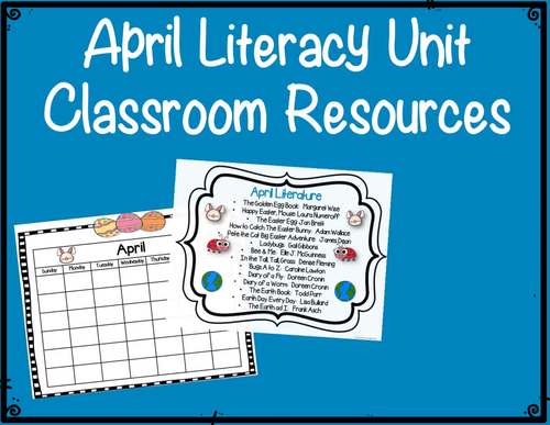 April Literacy Unit: Lesson Support For Easter, Ladybugs & Earth Day