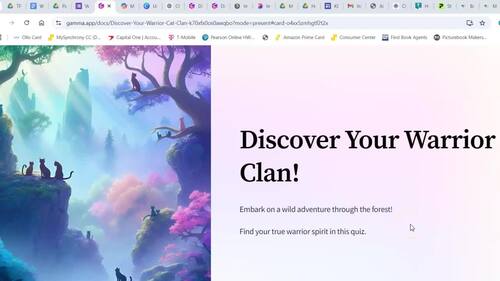 Book Club Classroom Groupings Warrior Cats Sorting Quiz Slides for PBIS ...