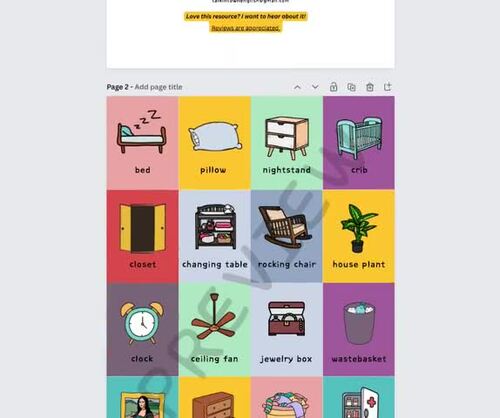 Furniture Vocabulary ESL Flashcards for Games, Grammar, Comparatives ...