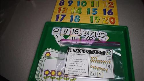 Counting to 20 Activity | Springtime Garden by Fun Hands-on Learning
