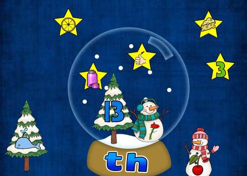 Boom Cards | Winter Digraphs | CH SH TH WH by Pint Size Learners