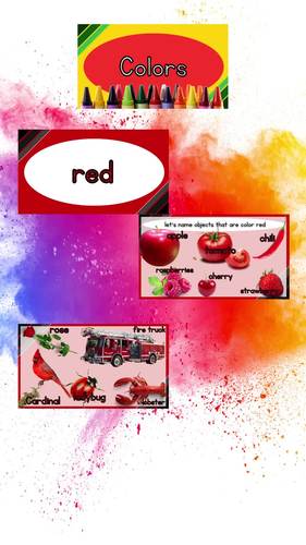 Color of the Day/Week Google Slide, Mini Book, and Worksheet Unit