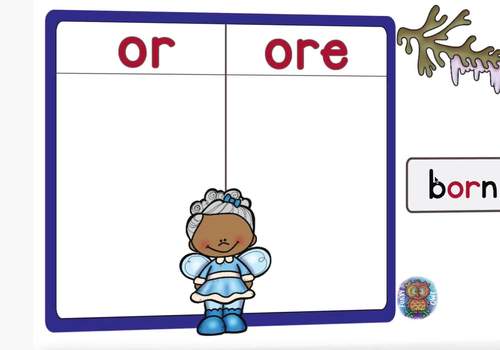 WINTER R CONTROLLED VOWEL SORT PHONICS BOOM CARDS BOSSY R OR ORE ...
