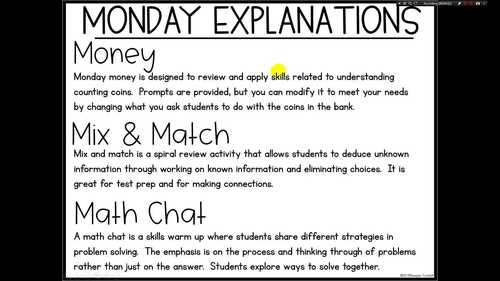 Math Warm-Ups | Number Talks 2nd Grade Digital by Reagan Tunstall