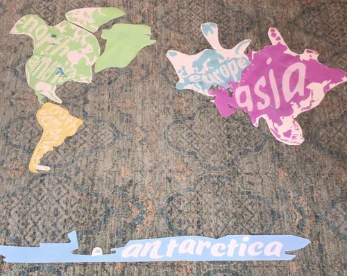 World Map Interactive Bulletin Board Geography Activity | Continents ...