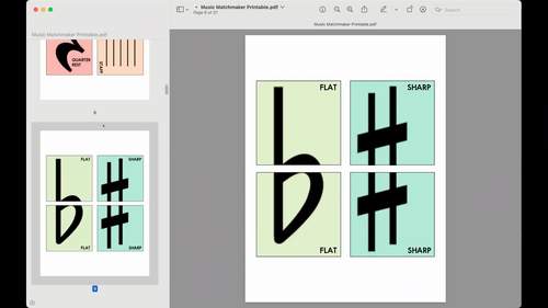 Music Matchmaker Partner Selection | Cards by musicpluscoffee | TPT