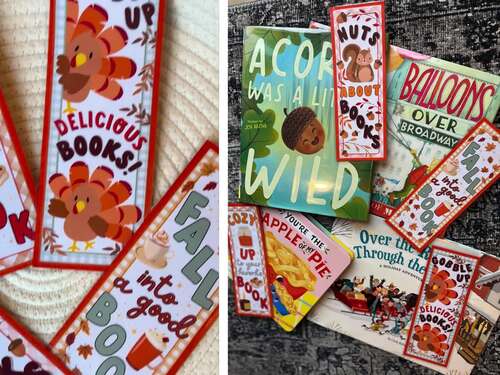 Fall Harvest Printable Bookmarks | Student Thanksgiving Bookmarks ...