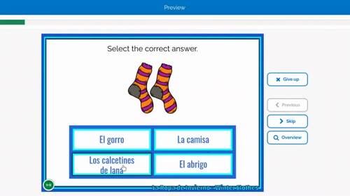 Boom Cards - La Ropa de Invierno - Vocabulary Identification Activity ...
