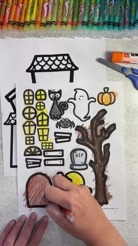 Design a Haunted House Halloween Craft Writing Printable Digital