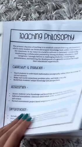 EDITABLE Teaching Portfolio Template by The Classroom Charms | TPT