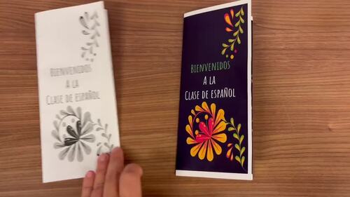 Spanish Class Back to School Parent Night Editable Trifolds - Open House