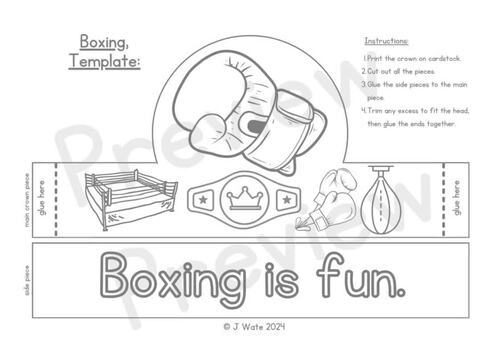 Back To School Craft Headband Templates & Creative Summer Sports Worksheets