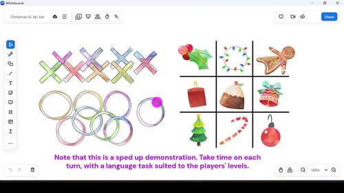 Christmas | English Vocabulary | Tic Tac Toe | ESL / EFL | digital and ...