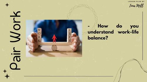 Work-Life Balance engaging ESL lesson / Reading class / ESL B1 | TPT