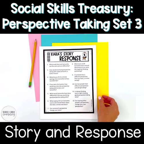 Using Perspective Taking Skills Upper Elementary Social Skills SEL Set 3