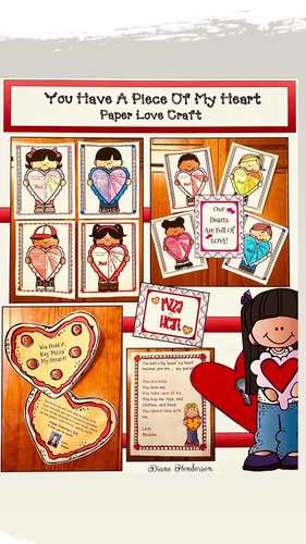 Valentine Craft Mother's Day Craft Pizza My Heart Writing Prompt