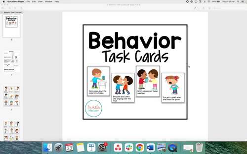 Behavior Task Cards by The Autism Helper | TPT