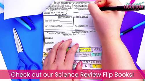 Science Test Prep 5th Grade Flip Book - Test Prep Science Vocabulary Review