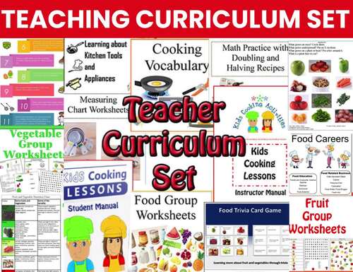 What's in the Cooking Teacher's Curriculum Set by Great Kids Activities