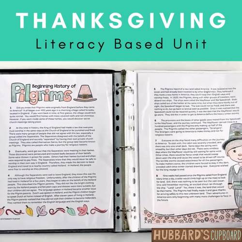 Thanksgiving Day Activities / Writing / Close Reading Comprehension ...
