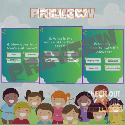 Superhero Science Blast (Quiz): Unlock the Secrets of Heroic Powers! PPTX