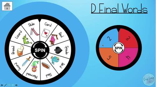 D- Spinners: ALL POSITIONS - NO PREP!! Digital Spinner by Sing Song SLP
