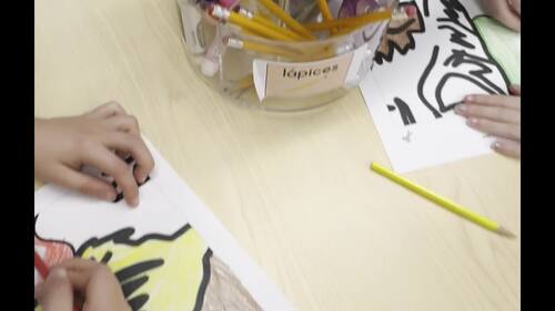 Celia Cruz Collaborative Coloring Poster & Bulletin Board in Spanish