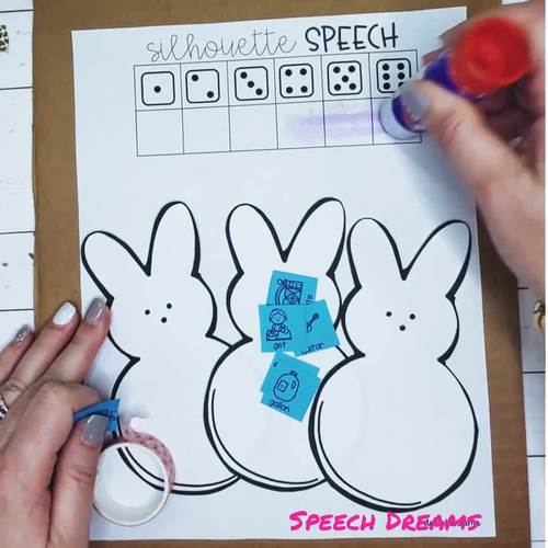 Seasonal Speech Therapy Dice Game creates Dot Marker Art by Speech Dreams