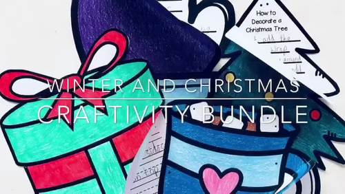 Christmas and Winter Crafts Bundle - How to Procedure Writing Prompts