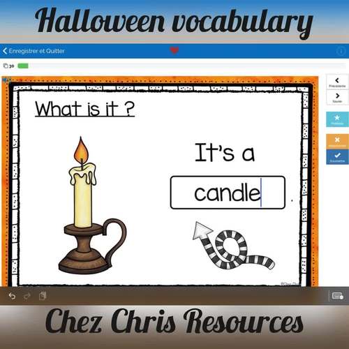Halloween Vocabulary with BOOM Cards™ : Look and Write - Deck 3 by Chez ...