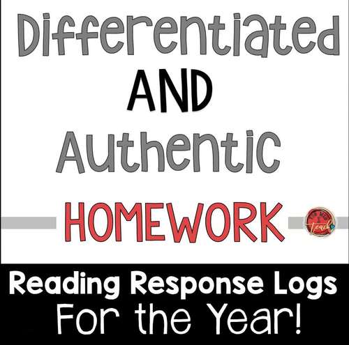 Reading Logs: Homework for the YEAR! Parent Helper Component! | TpT