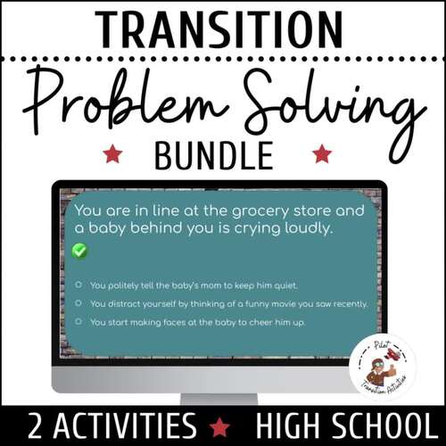 Transition Skills: Work & Community Problem Solving BUNDLE for High School