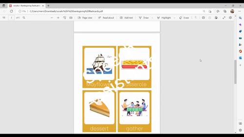 Thanksgiving Vocalic R Flashcards by Speech Assistants | TPT