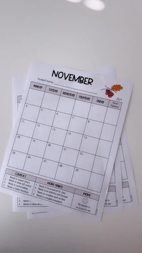 Monthly Behavior Calendar - Editable Behavior Log and Tracker for ...