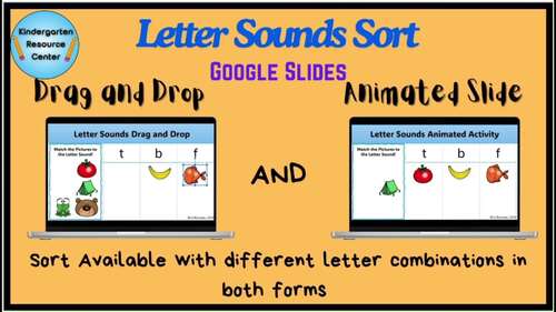 Letter Sounds: Drag and Drop or Animated Slides Google Drive Activity