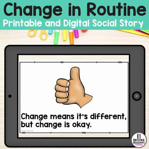 Social Story: Change in Routine by Brooke Reagan | TPT
