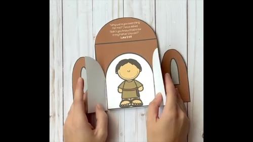 Jesus in the Temple Bible Craft by Heartprints for Littles | TPT