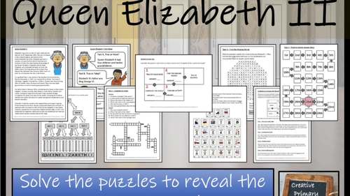 Queen Elizabeth II Escape Room Activity by Creative Primary Literacy
