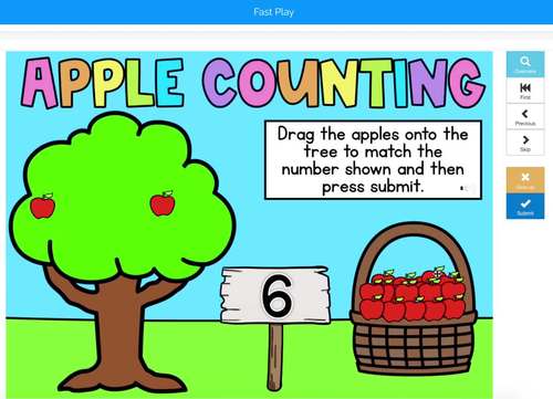 Apple Counting to 20 - Digital Task Cards - Boom Cards by My Teaching Pal