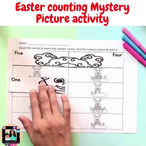 Easter Counting to Ten Activity | Easter Mystery Picture Puzzle