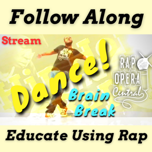 Hip Hop Dance Brain Break Stream for ELA Reading Comprehension Activities